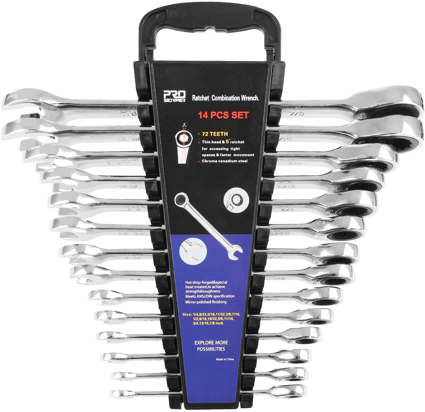14-Piece Ratcheting Wrench Set – Prostormer-Power Tools Official Site